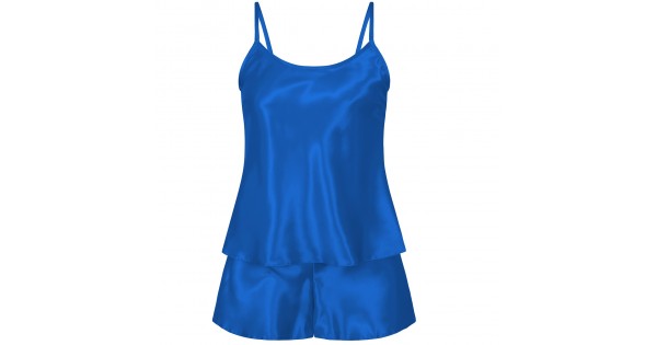 110 Blue Girls Satin Cami Set pj's Nightwear